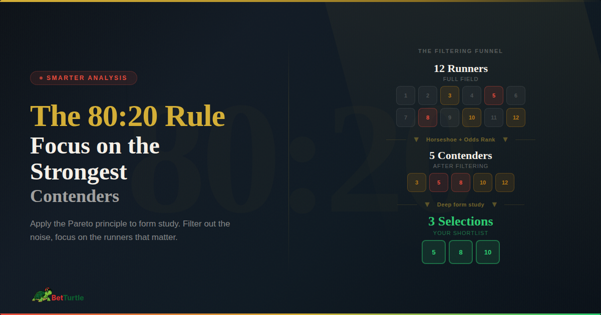 The 80:20 Rule: How to Focus on the Strongest Contenders | BetTurtle Blog